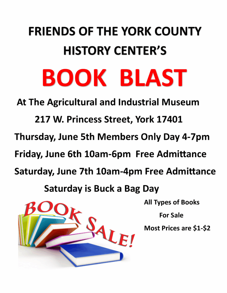 Book Blast - York County History Center